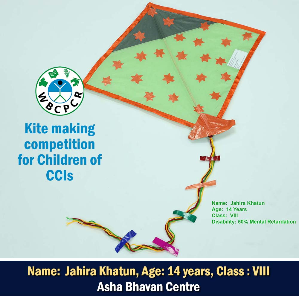 WBCPCR || Kite making competition for Children of CCIs